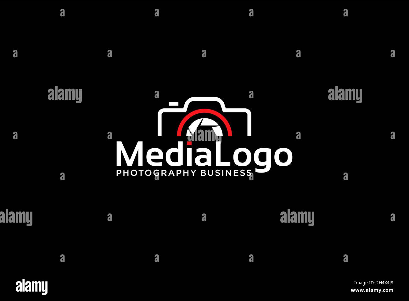 Photography logotype. Minimalist photography logo concept, fit for lens ...