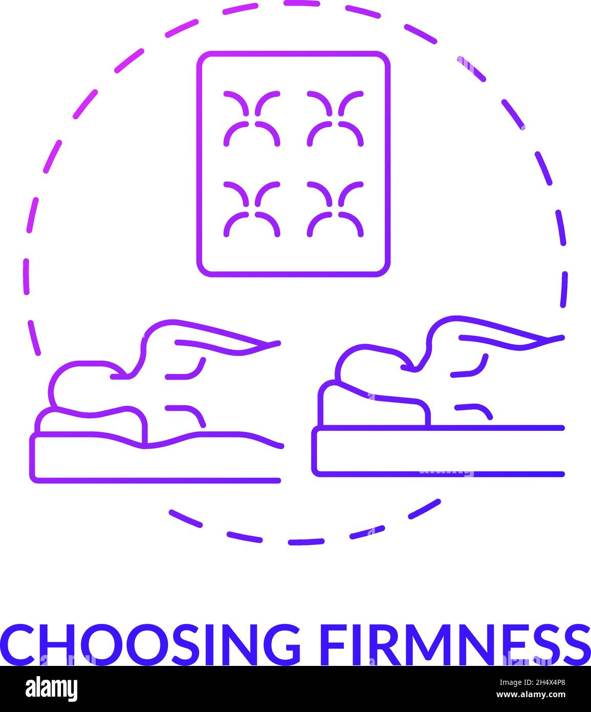 Choosing firmness purple gradient concept icon Stock Vector Image & Art ...