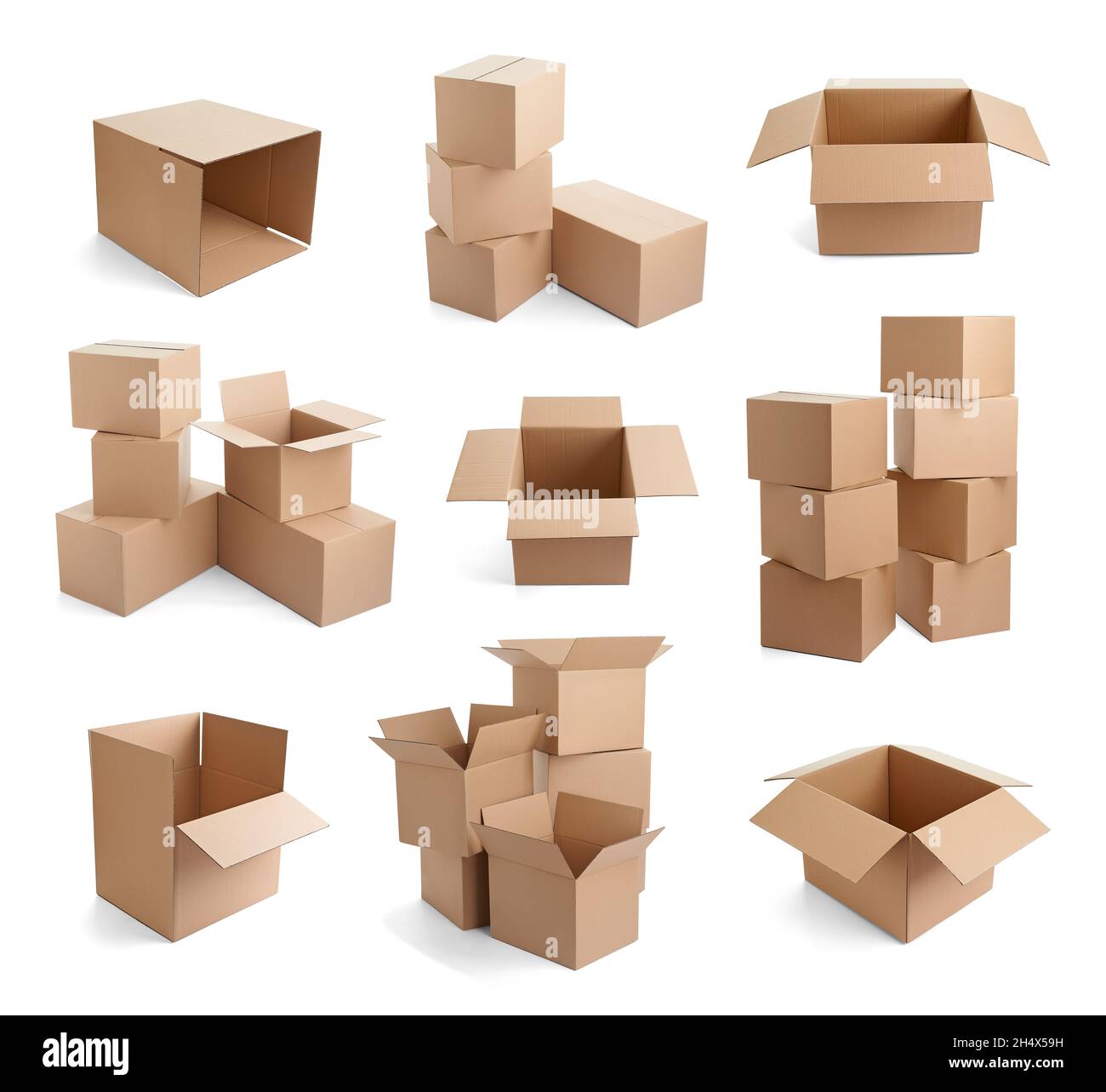 box package delivery cardboard carton Stock Photo - Alamy