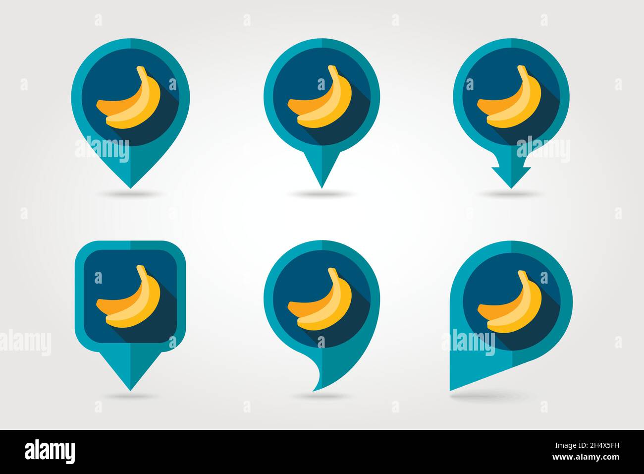 Banana eps map Stock Vector Images - Alamy