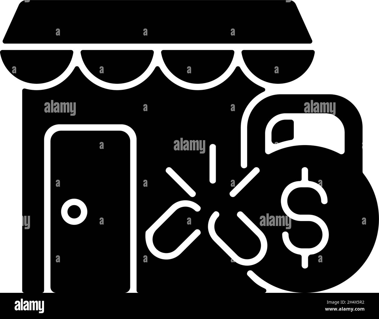 Small business debt relief black glyph icon Stock Vector Image & Art ...