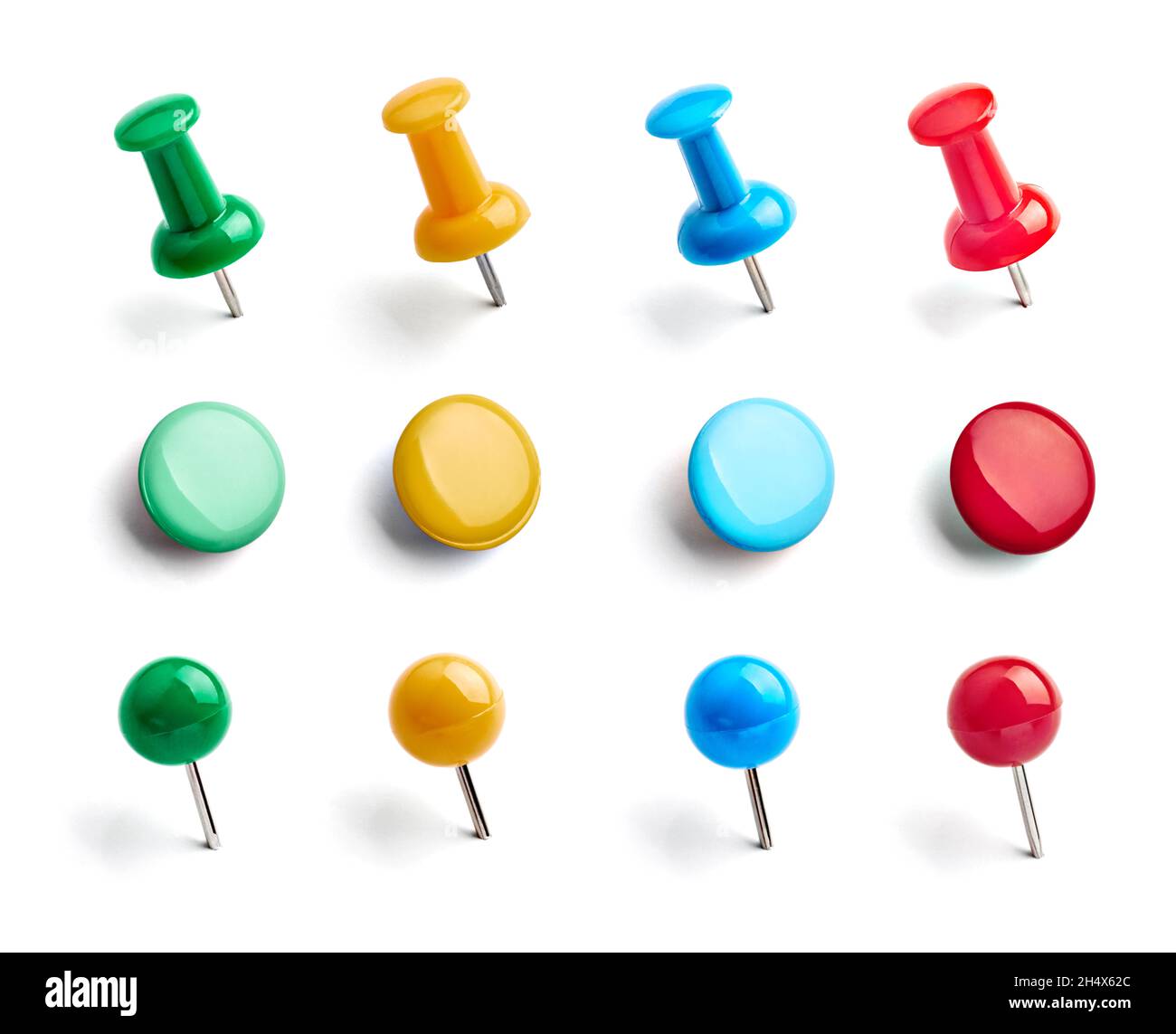 push pin paper clip thumbtack note office Stock Photo - Alamy