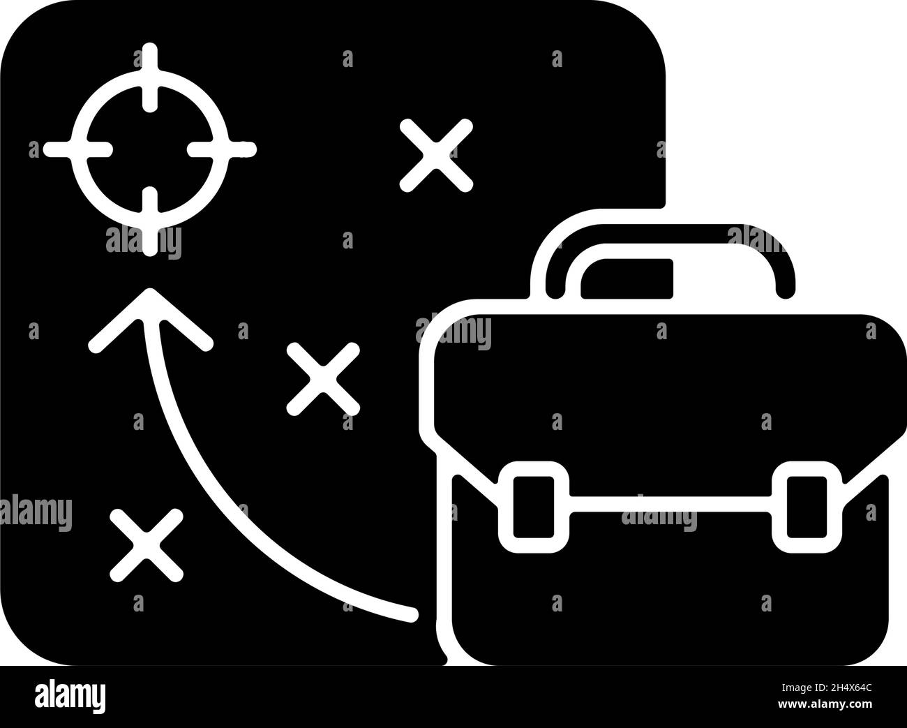 Business planning black glyph icon Stock Vector Image & Art - Alamy