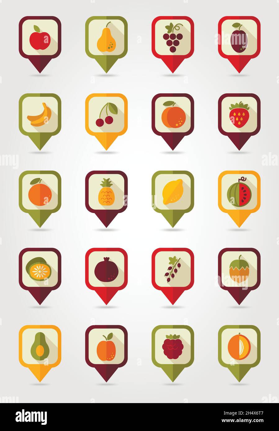 Kiwi fruit map Stock Vector Images - Alamy