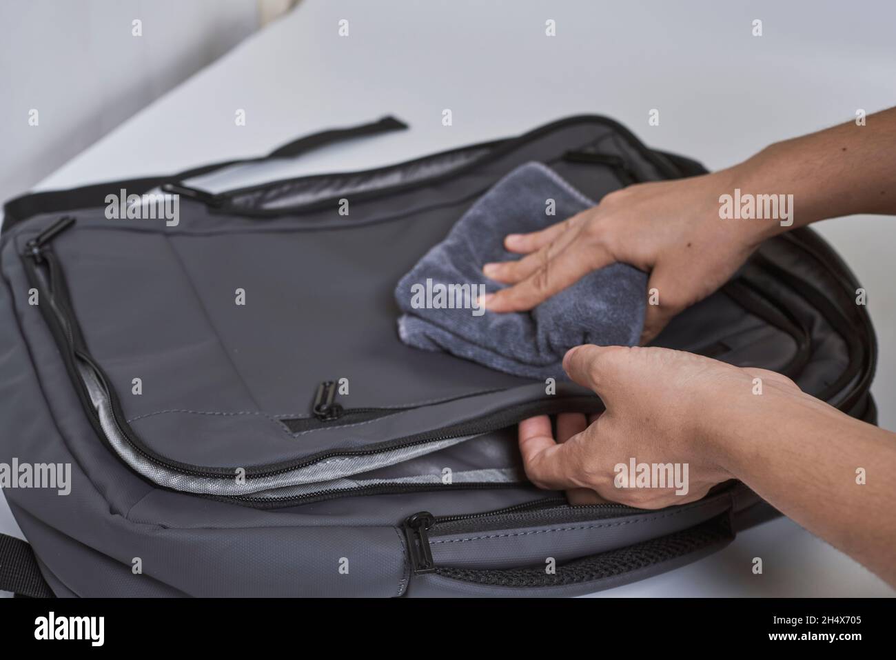Washing backpack hi-res stock photography and images - Alamy