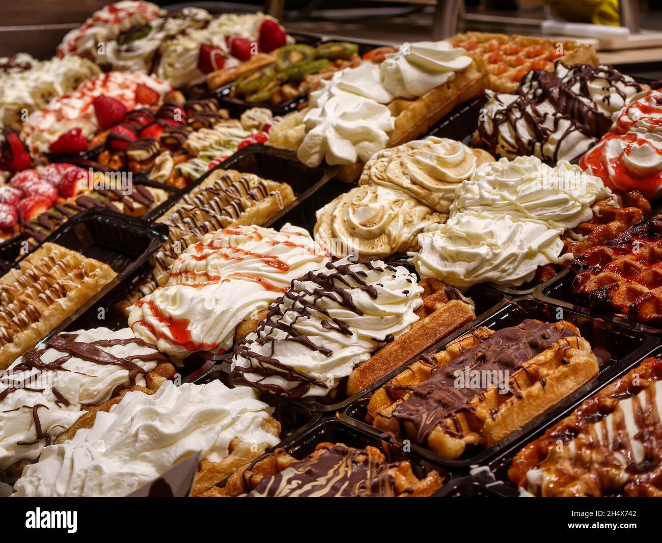 Gaufres de bruxelles hi-res stock photography and images - Alamy