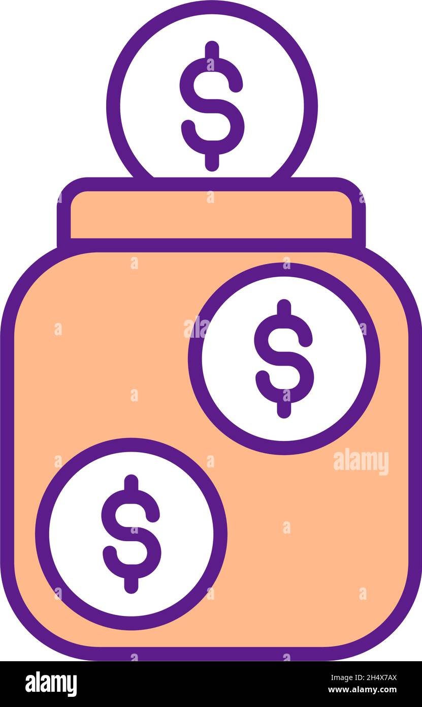 Money saving RGB color icon Stock Vector Image & Art - Alamy