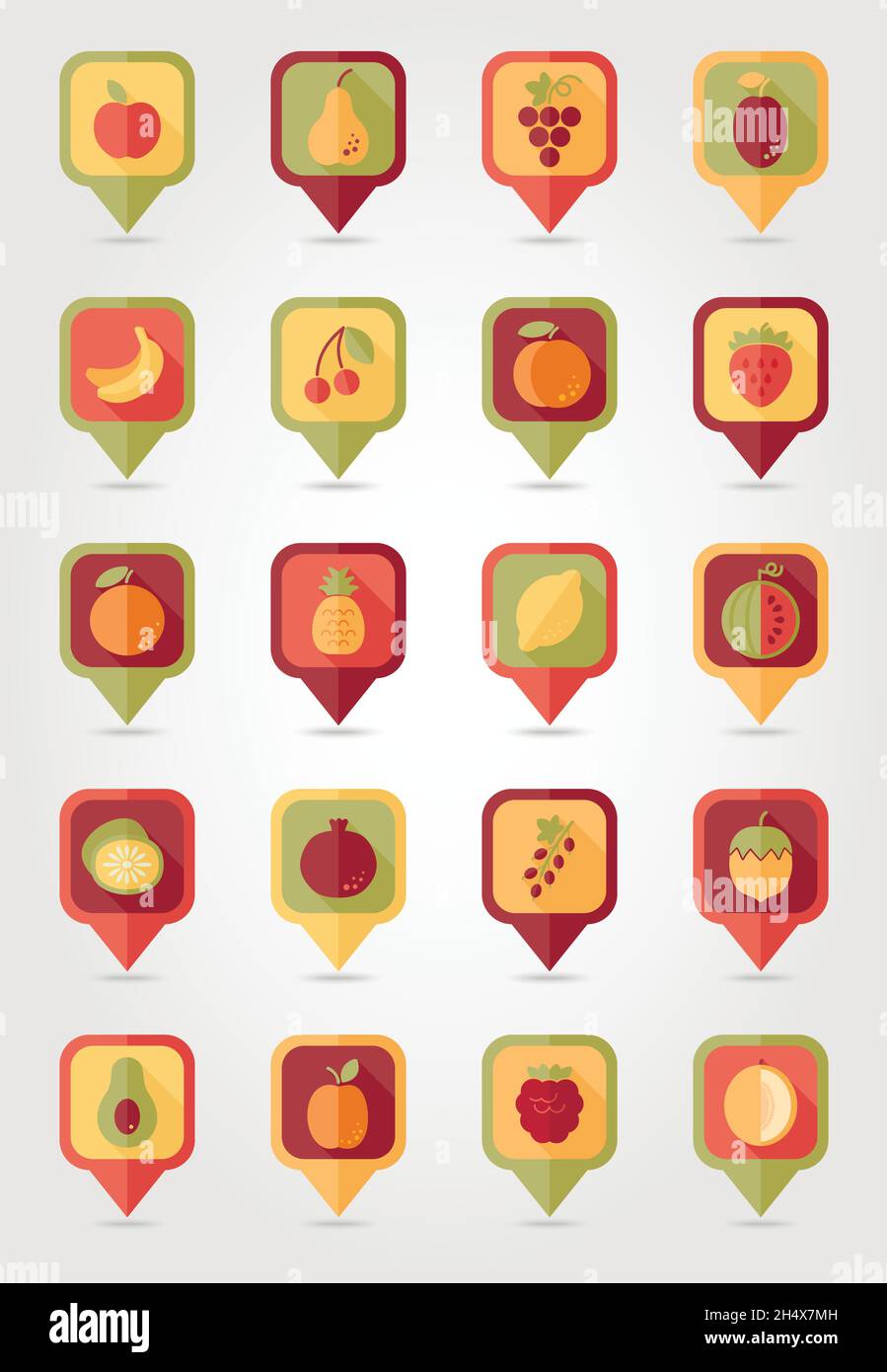 Kiwi fruit map Stock Vector Images - Alamy