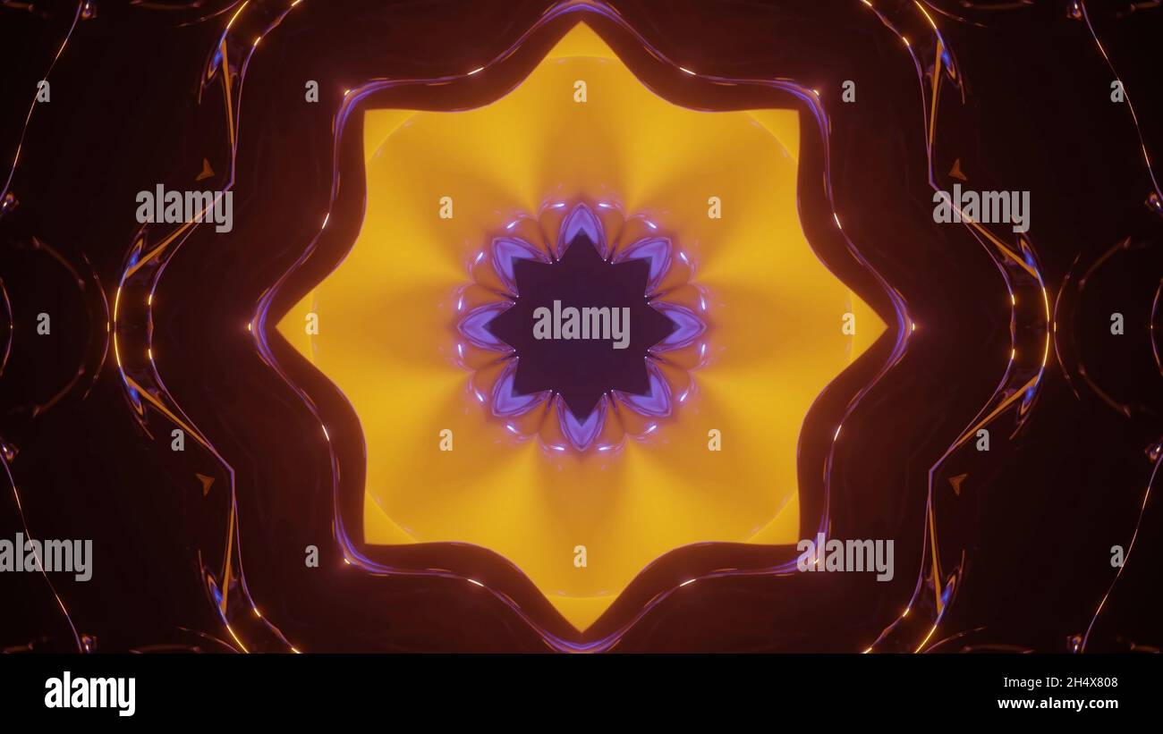 3D rendering of a futuristic sci-fi wallpaper with abstract geometric ...