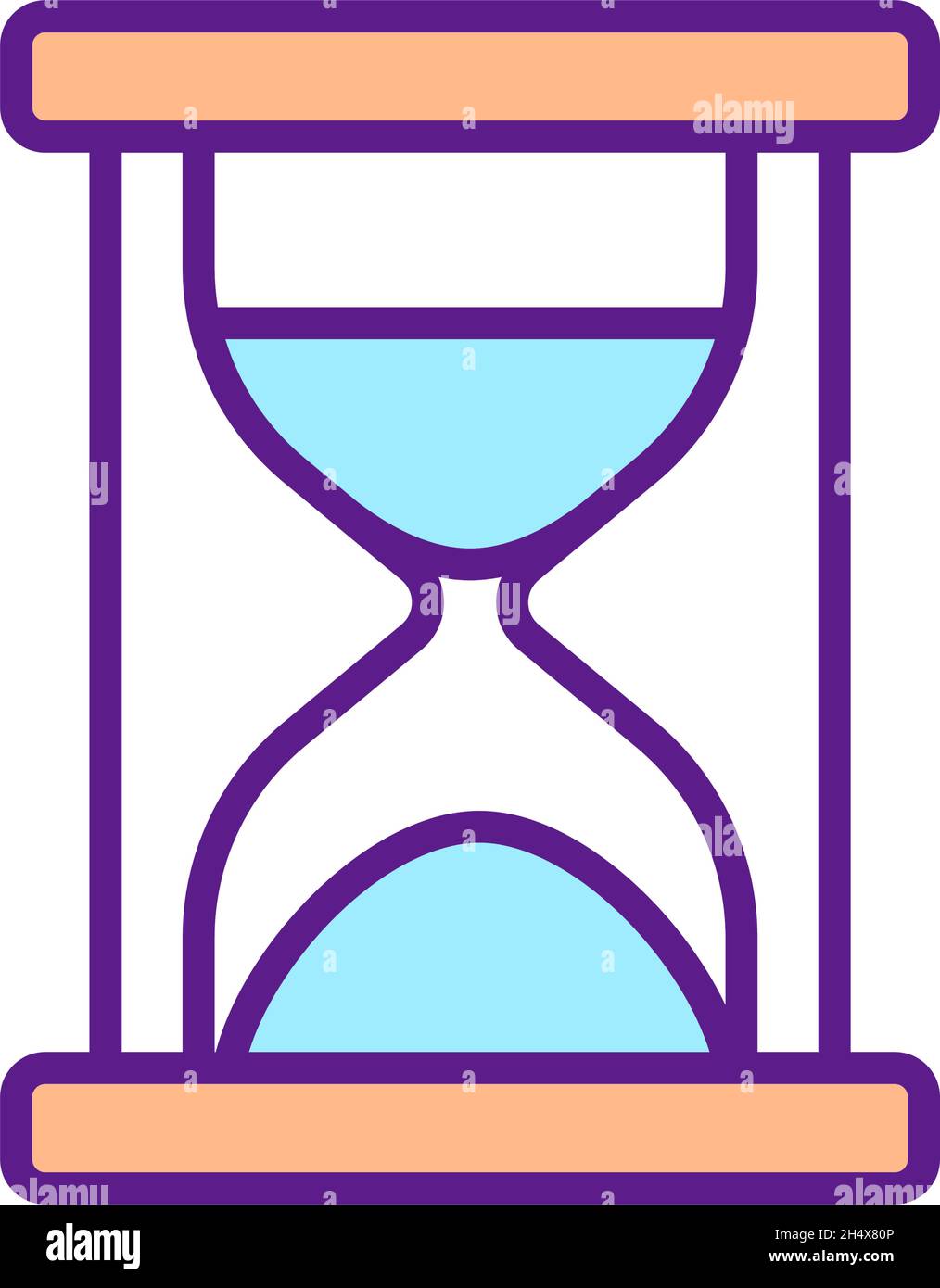 Hourglass RGB color icon Stock Vector Image & Art - Alamy