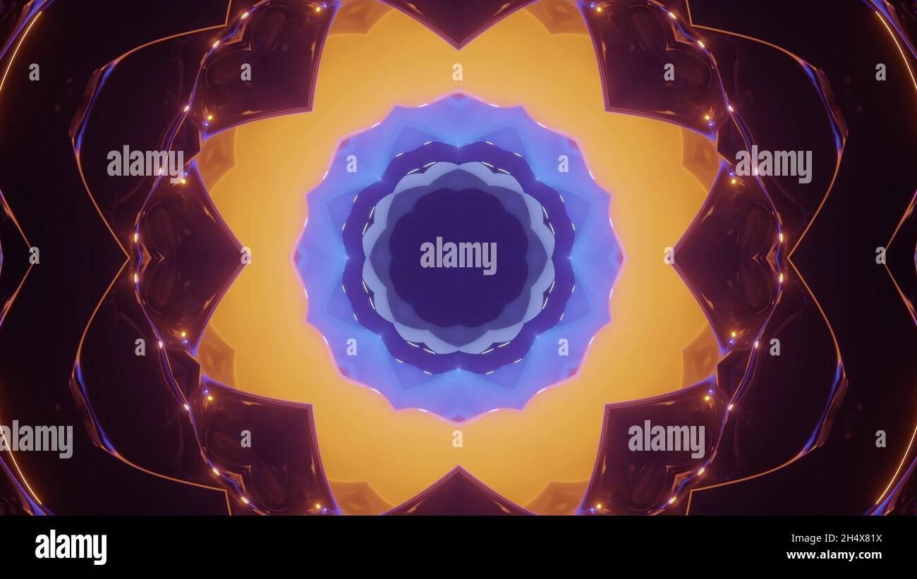 3D rendering of a futuristic sci-fi wallpaper with abstract geometric ...