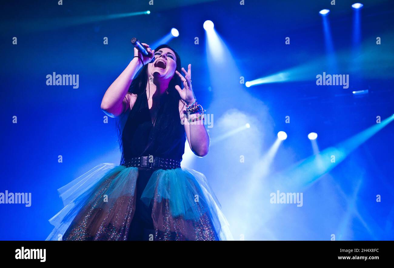 Amy Lee of Evanescence live in concert at the NIA in Birmingham Stock ...