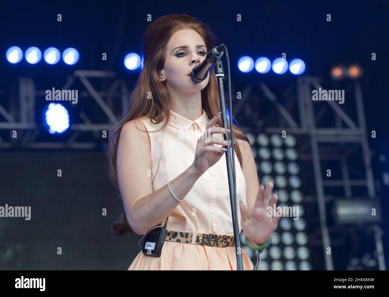 Lana Del Rey performs on stage during day 3 of the Lovebox Festival at ...