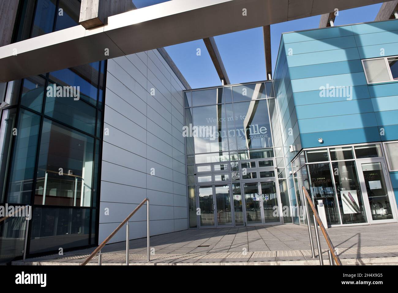General view of the new Bournville College, part of the Longbridge ...