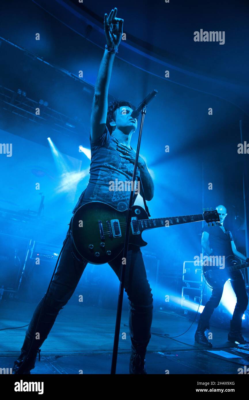 Gary Numan performing live in concert at The Little Civic in ...