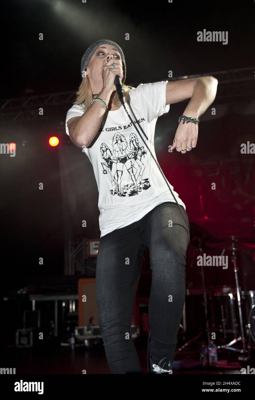 Jenna McDougall of Tonight Alive performing during Kerrang Tour ...