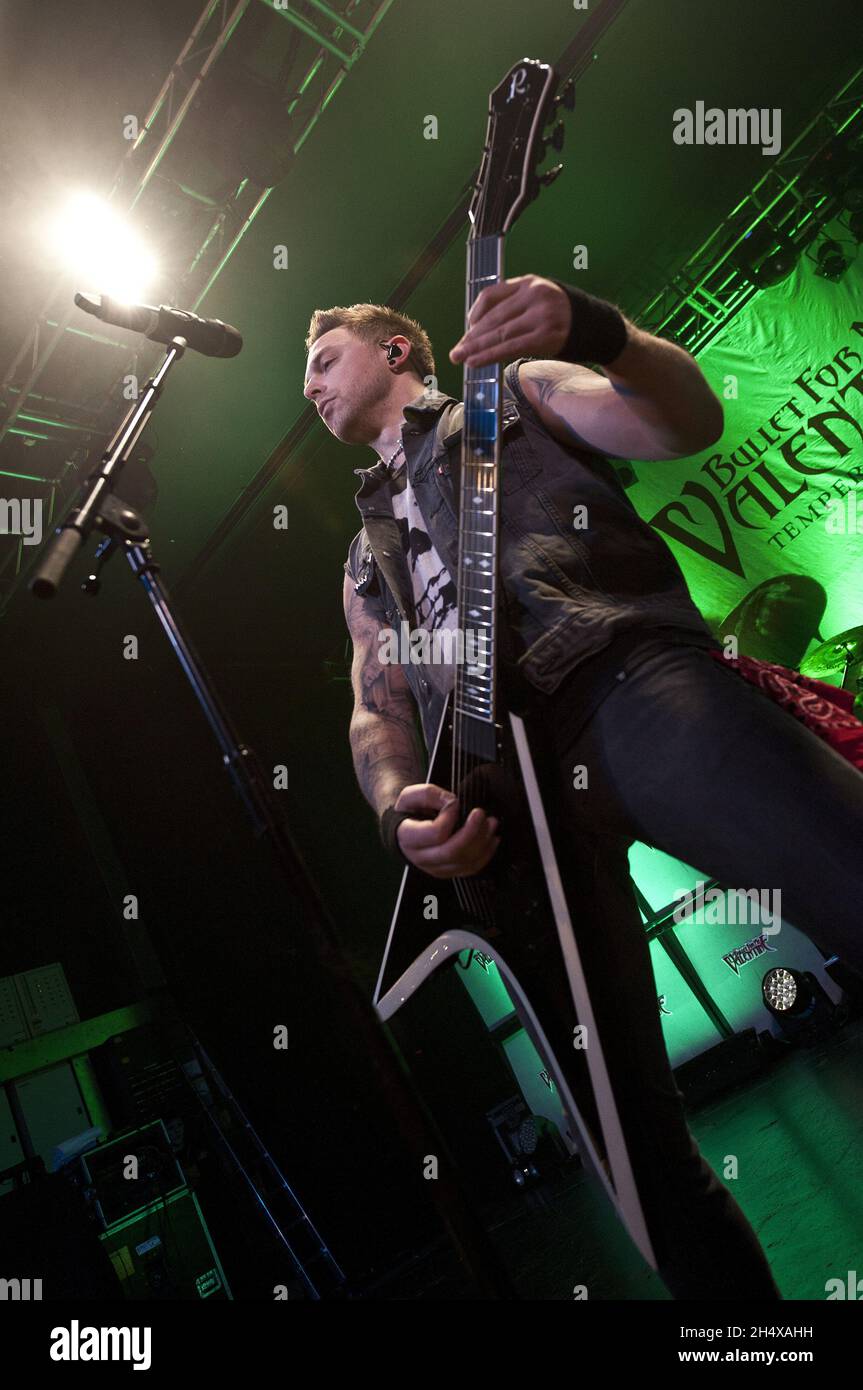 Matthew Tuck of Bullet for my Valentine in concert at 02 Academy ...