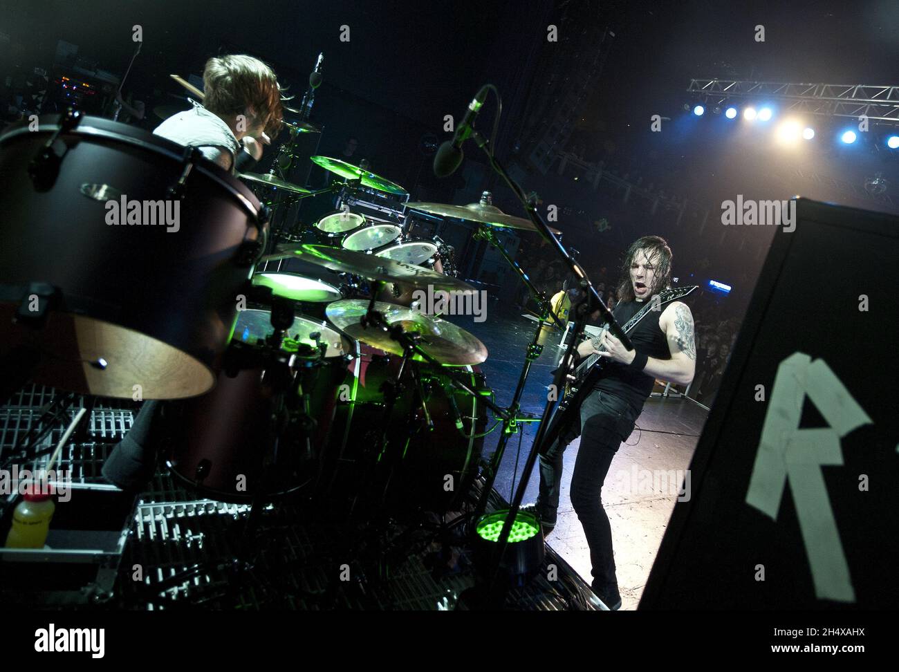 Michael Paget and Michael Thomas of Bullet for my Valentine in concert ...