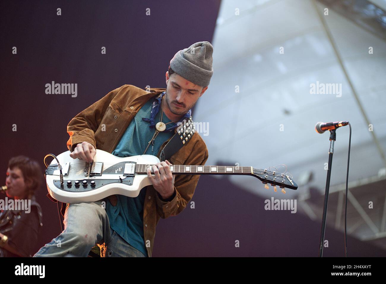 Cole Alexander of Black Lips in concert during ATP Festival at ...