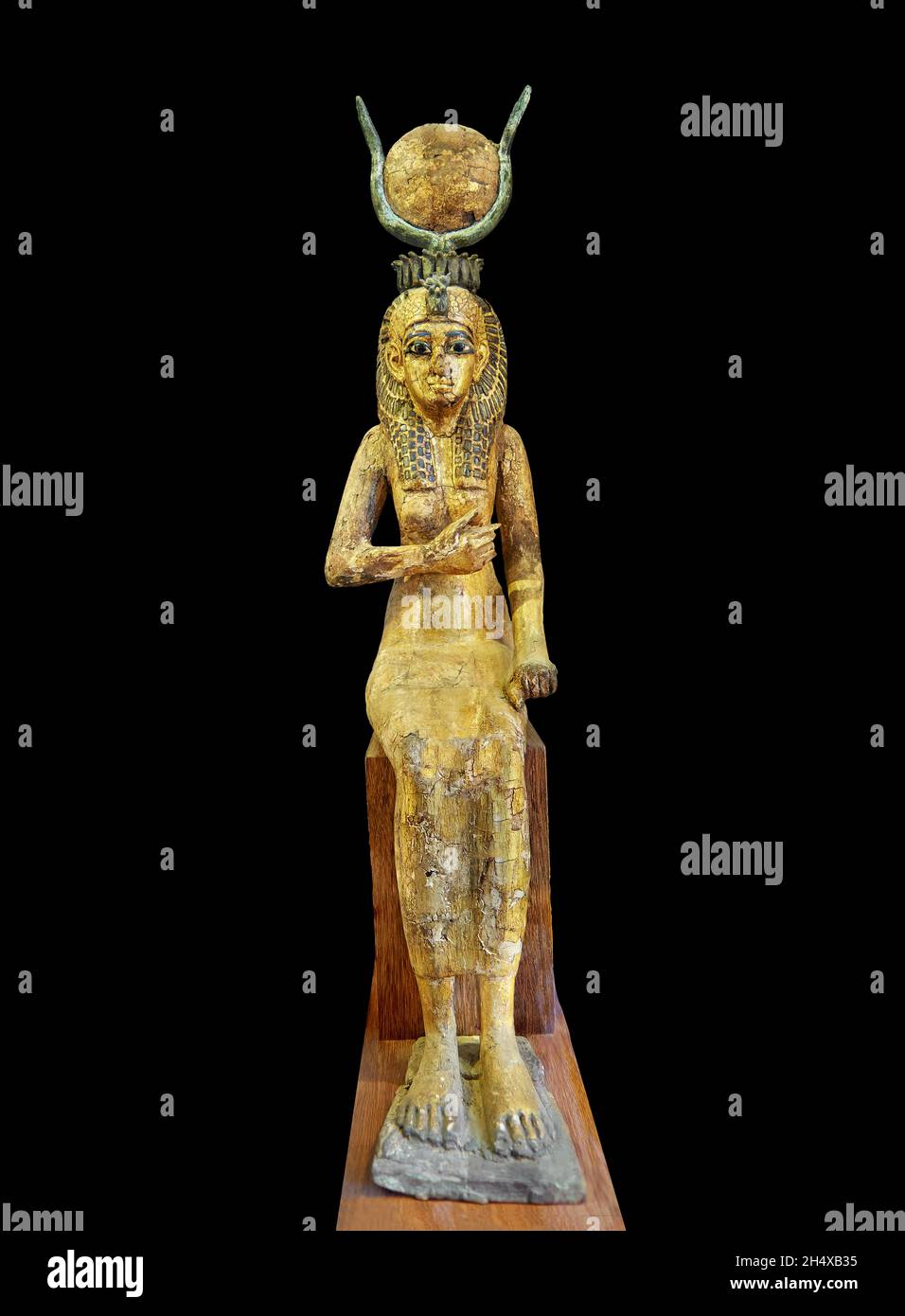 Ptolemaic Egyptian statuette of Isis, 332-30 BC,Touna el-Gabel, tamaris ...