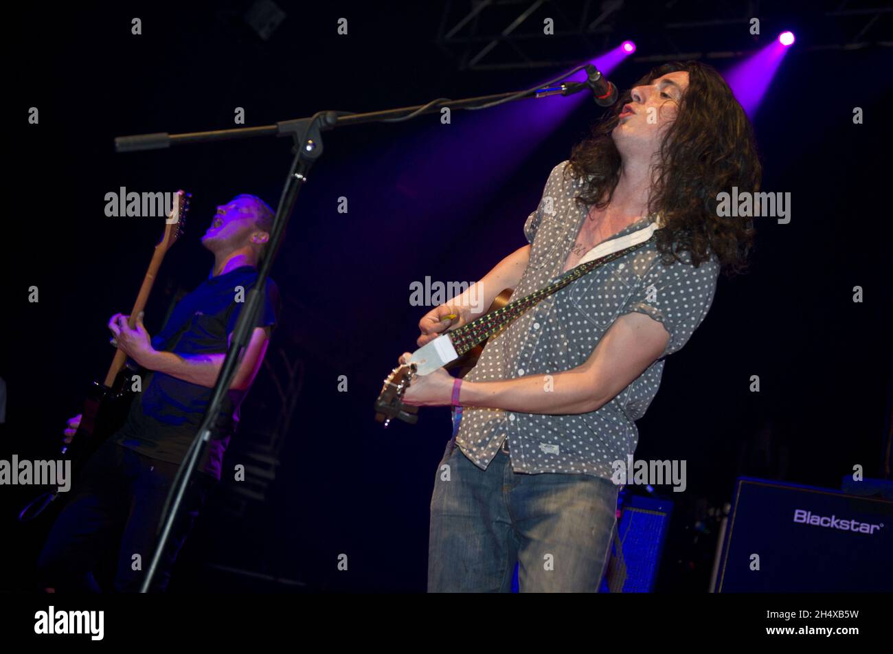 Matthew Veck-Gilodi of Deaf Havana in concert during Slam Dunk Festival ...