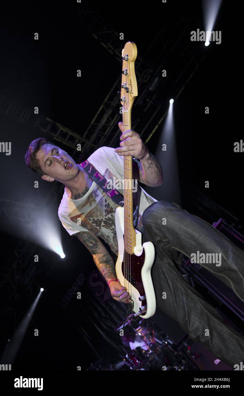 Lee Wilson of Deaf Havana in concert during Slam Dunk Festival 2013 ...