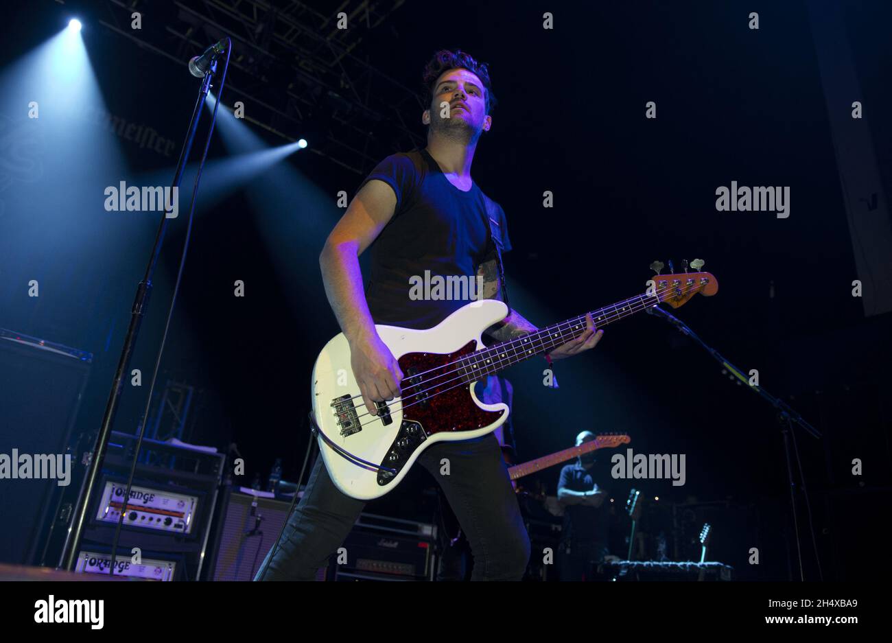 Andrew Shay of Kids In Glass Houses in concert during Slam Dunk ...