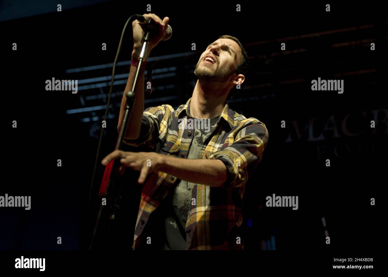 Joe Boynton of Transit in concert during Slam Dunk Festival 2013 ...