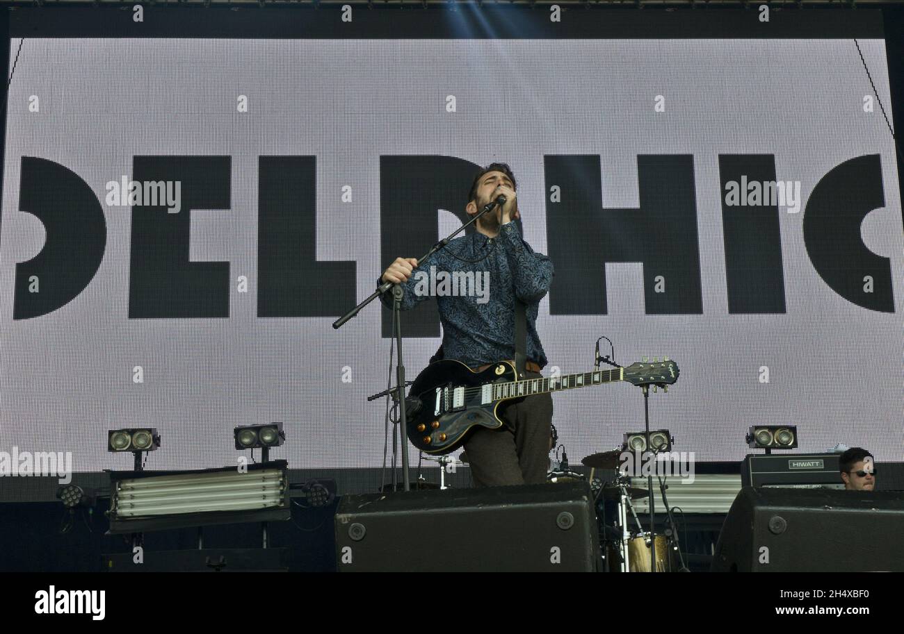 Delphic in concert during Parklife Weekender festival in Heaton park ...