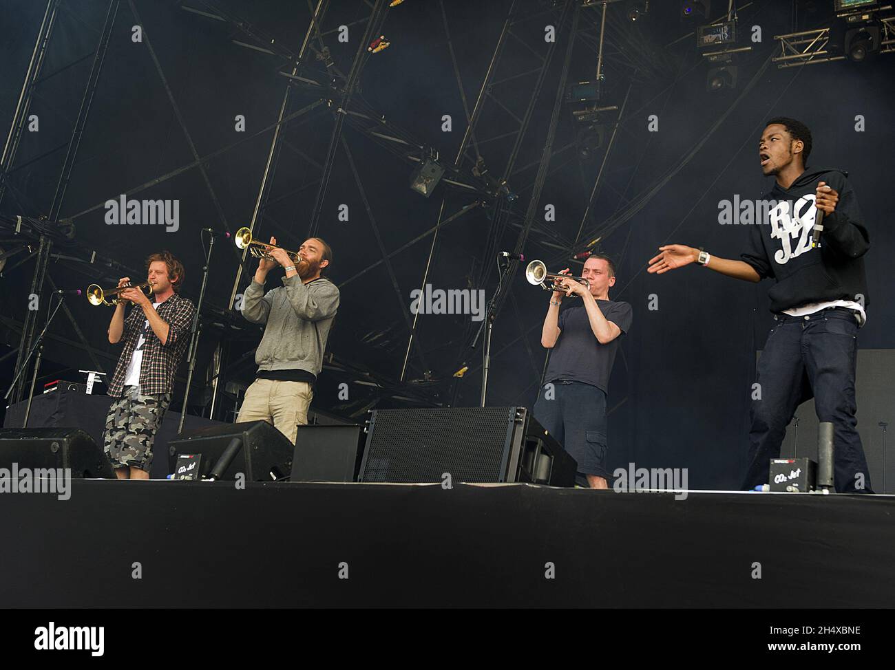 Riot Jazz in concert during Parklife Weekender festival in Heaton park ...