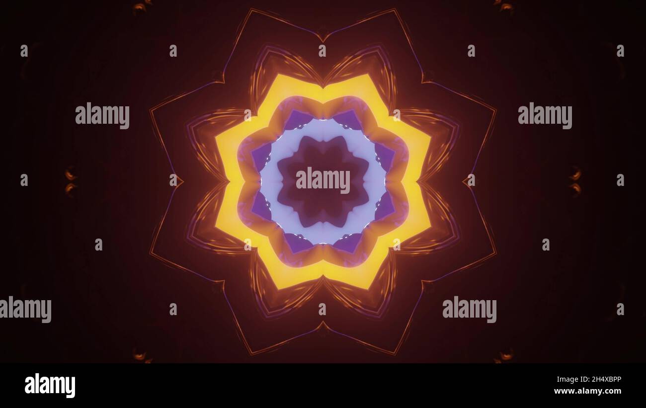 3D rendering of an abstract futuristic sci-fi background of geometric ...