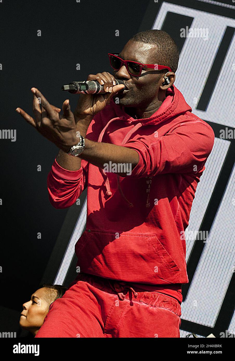 Wretch 32 in concert during Parklife Weekender festival in Heaton park ...