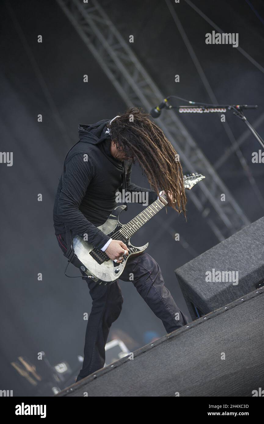 Korn in concert during Download festival - Donington Park Stock Photo ...