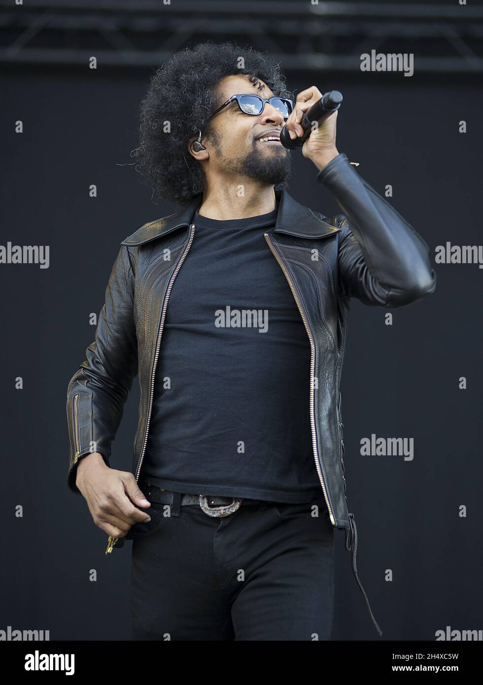 William DuVall of Alice in Chains in concert during Download festival ...