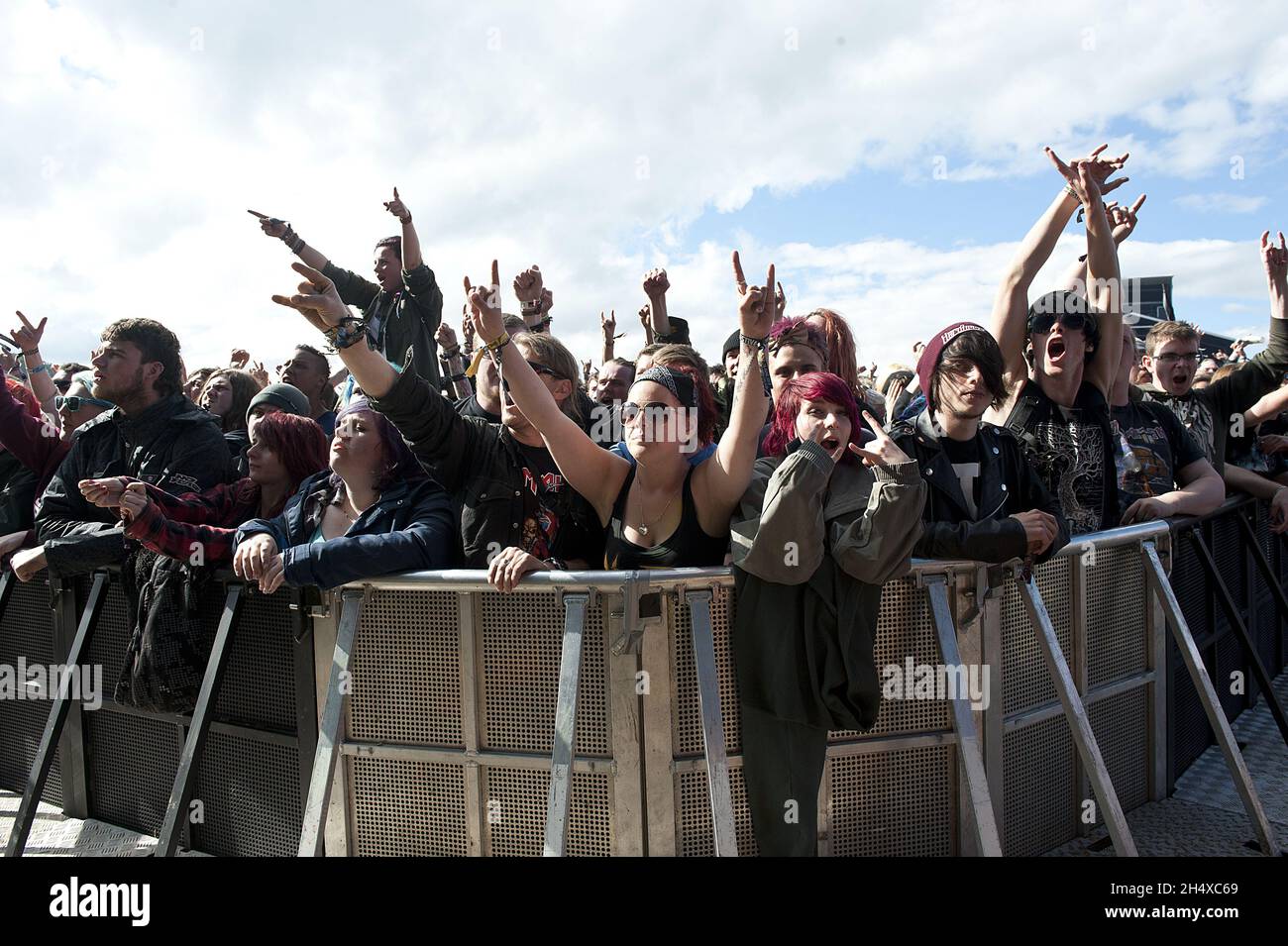 General view of crowds during Day two Stock Photo - Alamy
