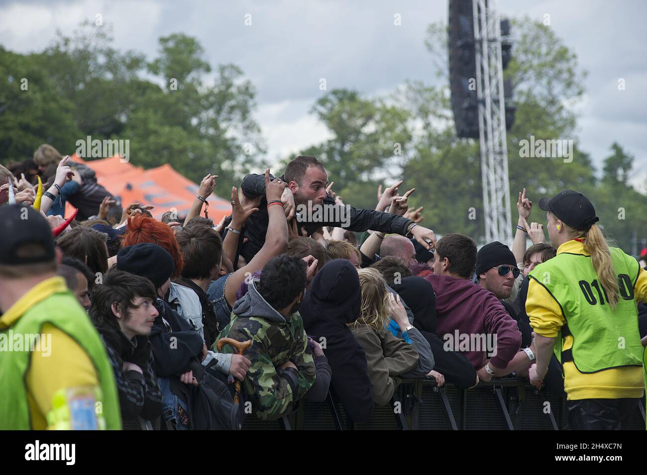 General view of crowds during Day two Stock Photo - Alamy