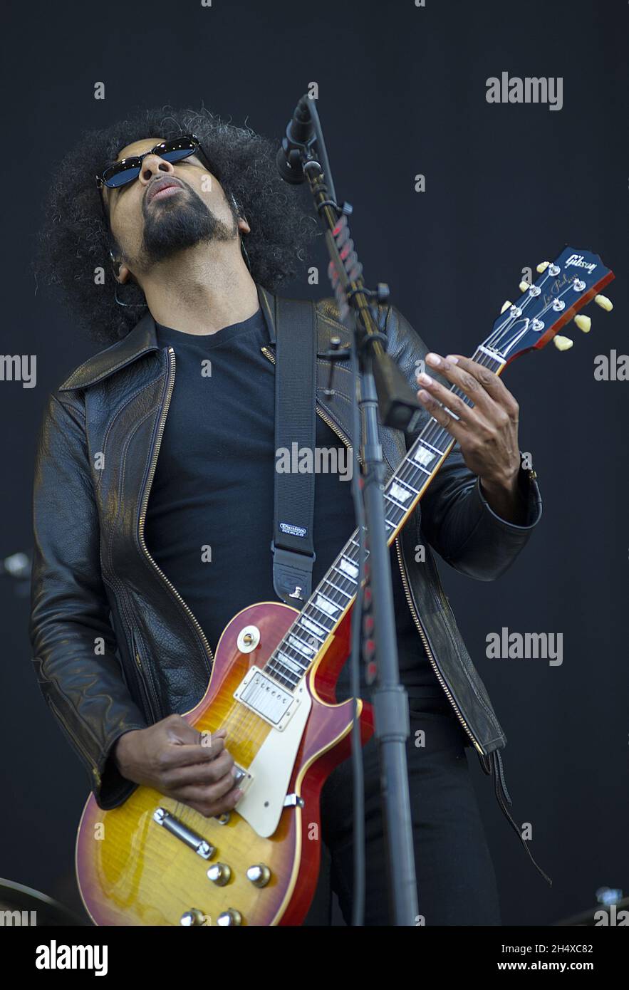 William DuVall of Alice in Chains in concert during Download festival ...