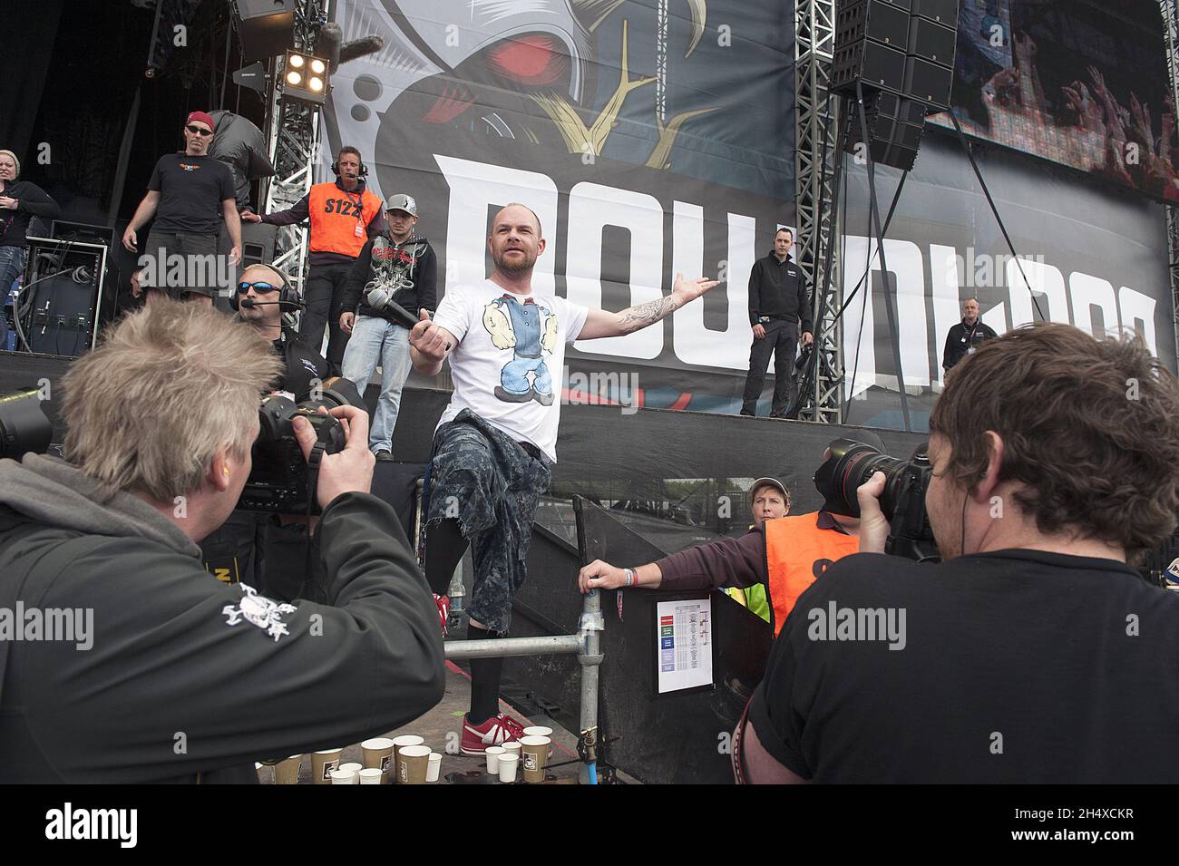 Festival goers during Download Festival held at Donington Park Stock ...