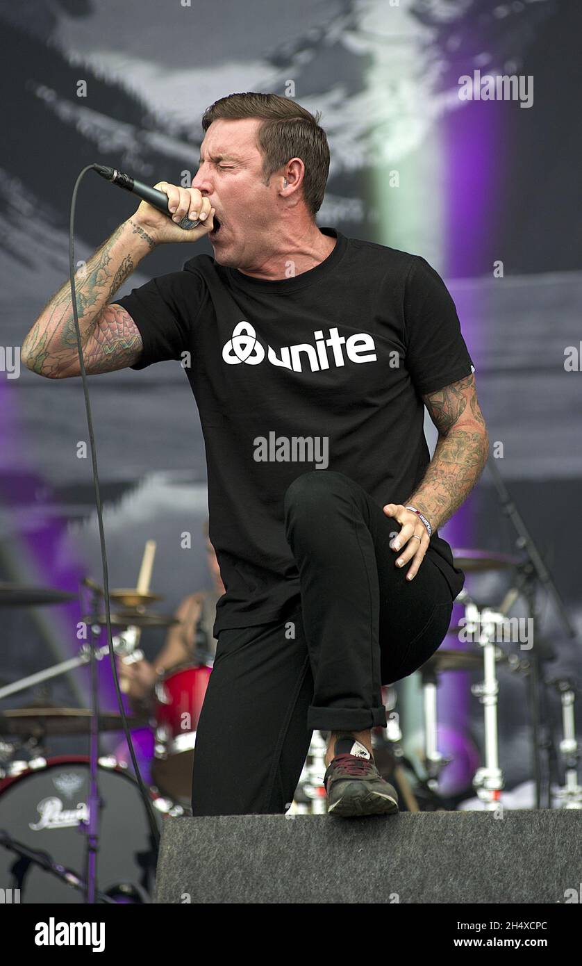 Winston McCall of Parkway Drive in concert at Download Festival at ...