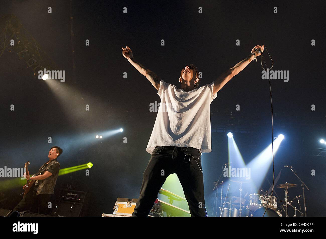 Josh Friend of Modestep in concert at Download Festival at Donington ...