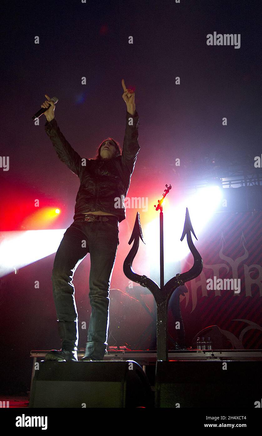 Satyr of Satyricon in concert at Download Festival at Donington Park ...