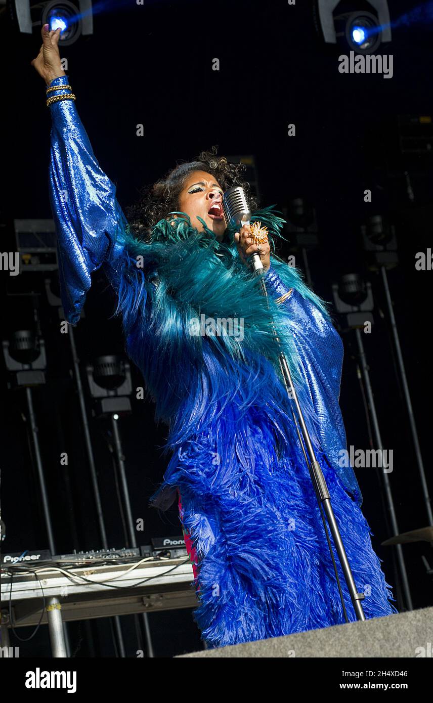 Kelis in concert during Lovebox Festival 2013 in Victoria Park - London ...