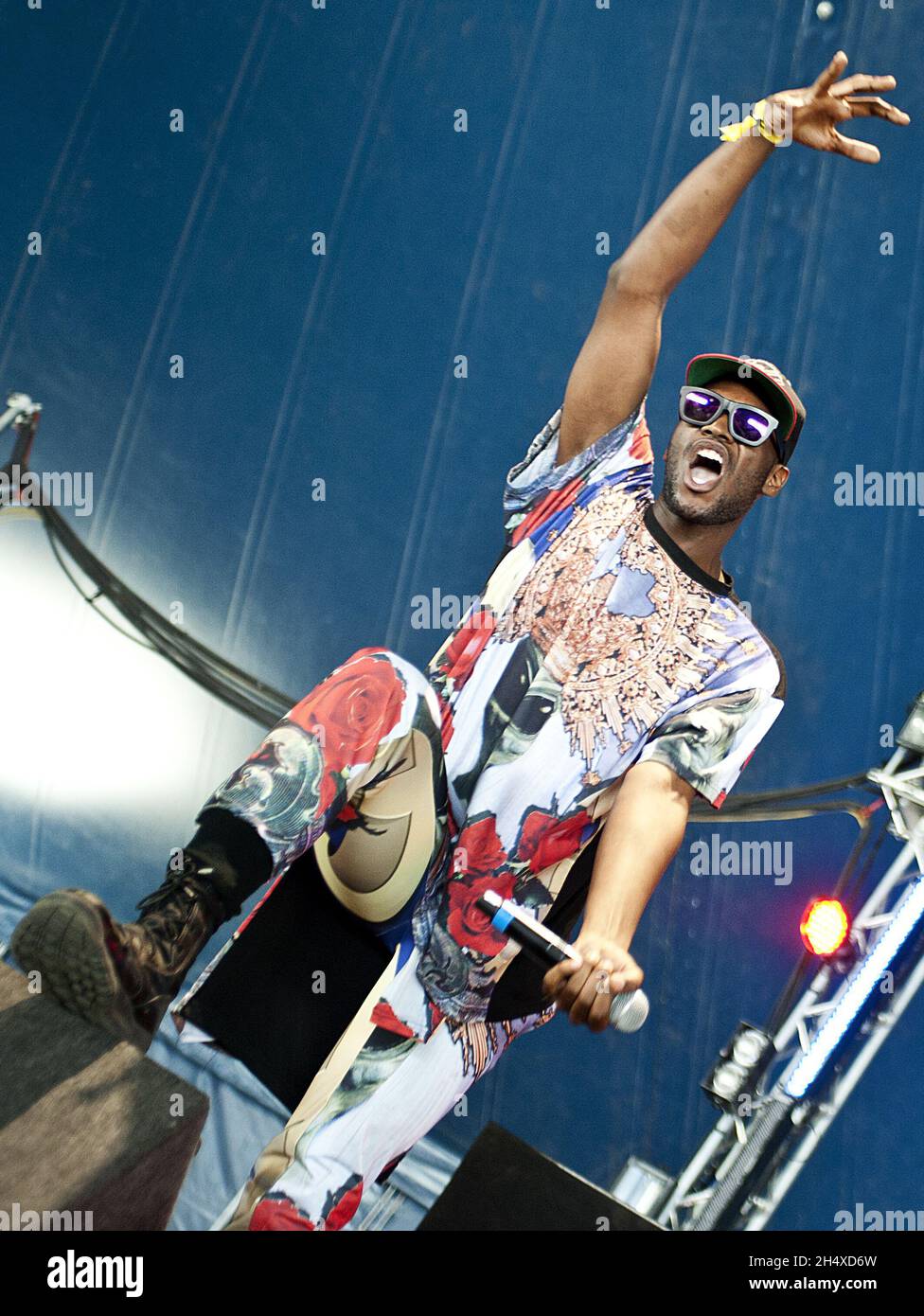 Ojay Morgan aka Zebra Katz in concert during Lovebox Festival 2013 in ...