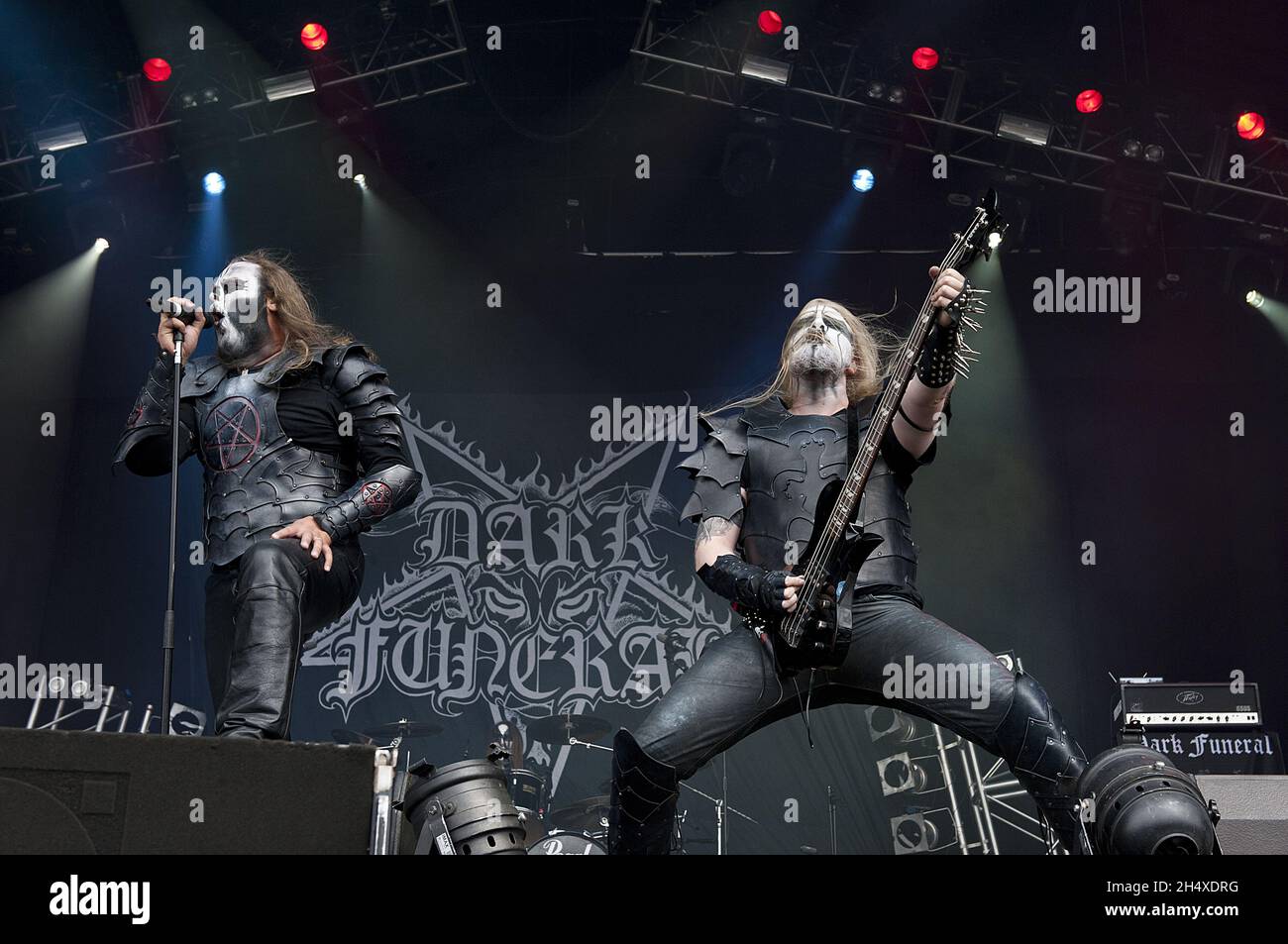 Bo Karlsson and Magnus Broberg of Dark Funeral perform on stage on Day ...