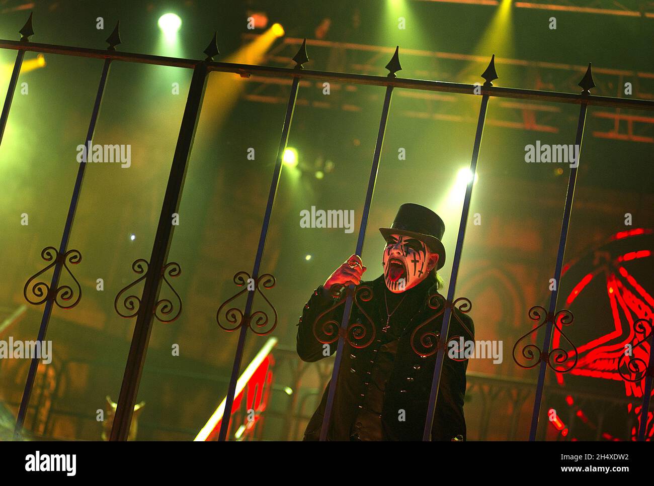 King Diamond performs on stage on Day 1 at Bloodstock Open Air Festival ...