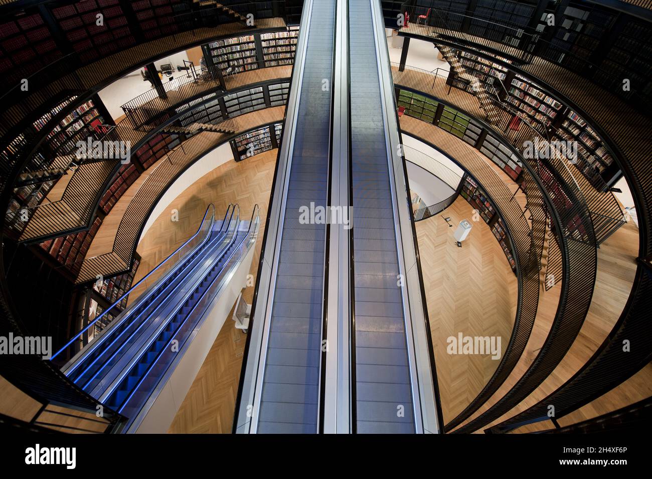 EMBARGOED UNTIL 0001 TUESDAY 3RD SEPTEMBER Interior of the new Library ...
