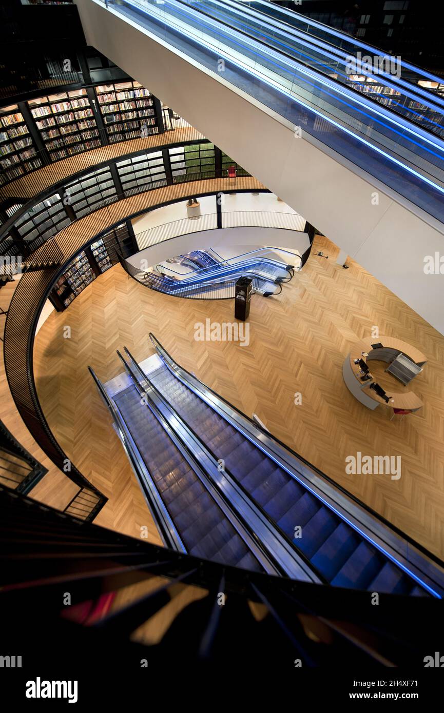 EMBARGOED UNTIL 0001 TUESDAY 3RD SEPTEMBER Interior of the new Library ...