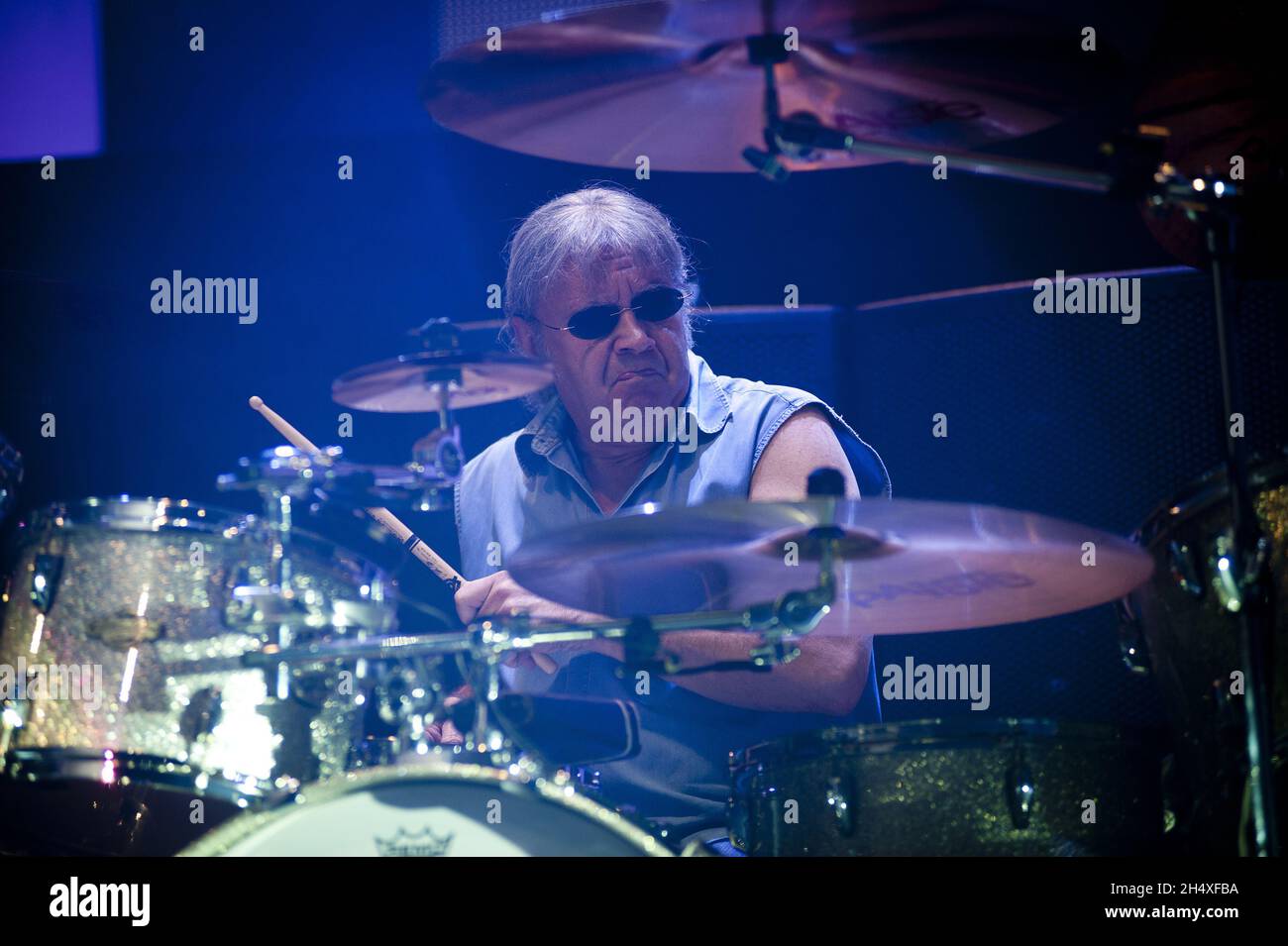 Ian Paice of Deep Purple performs live on stage at National Indoor ...
