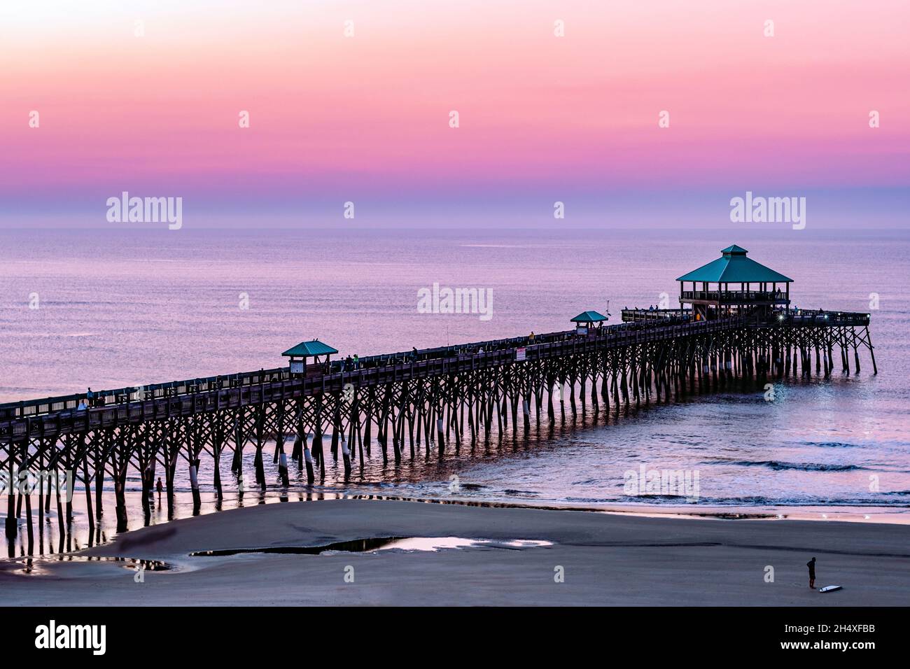 Folly Beach Pier Stock Photo - Alamy