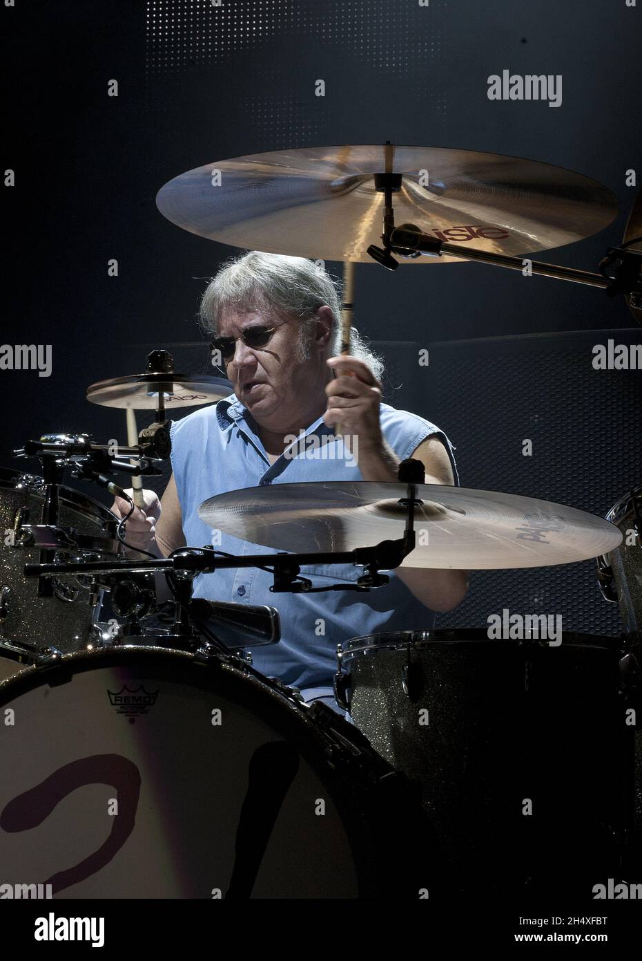 Ian Paice of Deep Purple performs live on stage at National Indoor ...